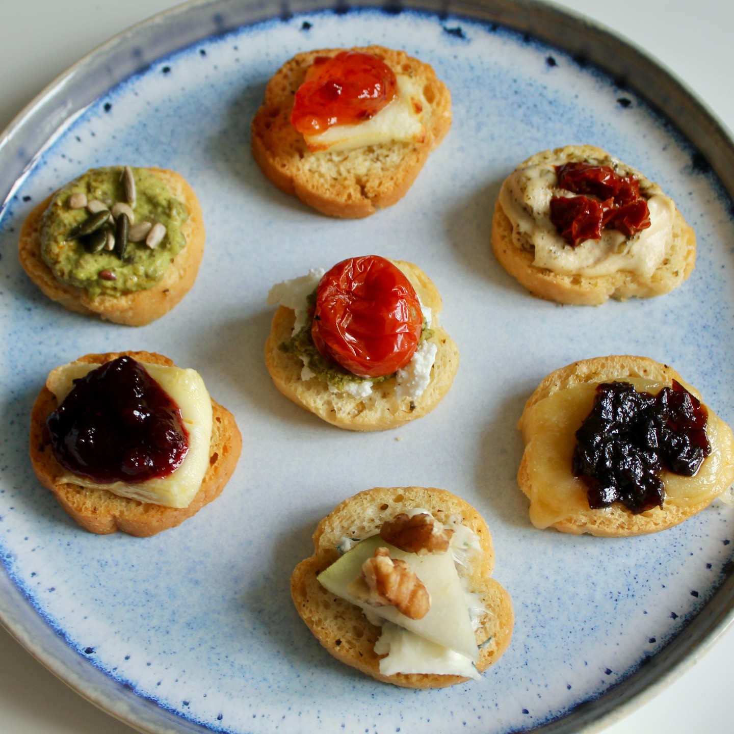 Vegetarian Crostini Canapés